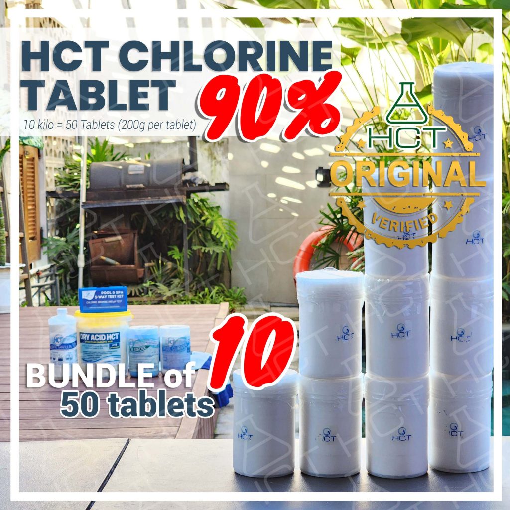 10 Packs – HCT Chlorine Tablets 90% – Oktakem Trading